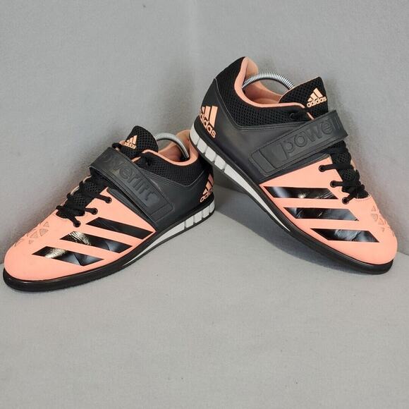 adidas | Shoes | Adidas Powerlift 3 Weightlifting Shoes Gym Pinkish Peach And Black Women Size 1 ...